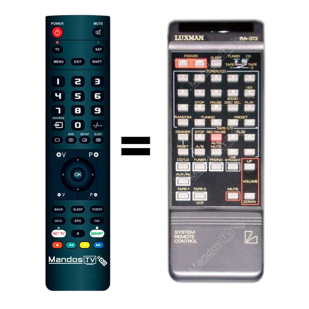 ᐅ Mando a distancia HIFI LUXMAN 【RA-373】