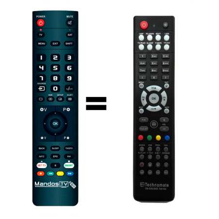 ᐅ Mando a distancia TDT / Satélite TECHNOMATE 【TM500-SUPER】