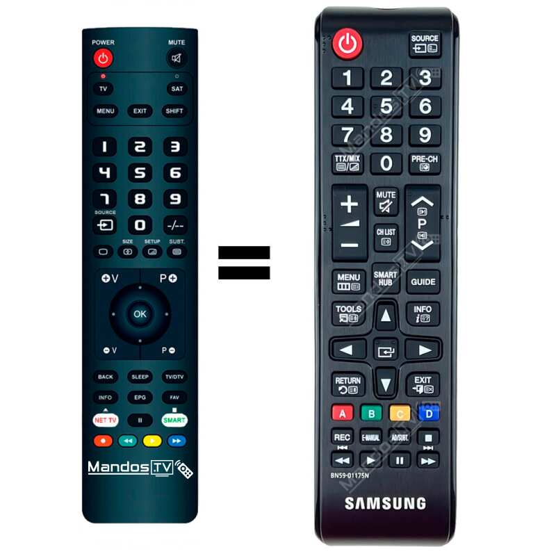 ᐅ Mando a distancia para TV SAMSUNG 【TM1240A】
