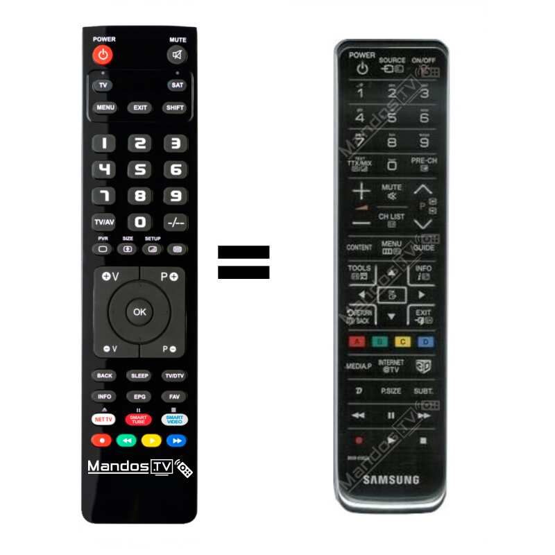 ᐅ Mando a distancia para TV SAMSUNG 【UE55C8000】