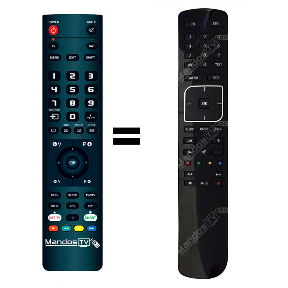 ᐅ Mando a distancia TDT / Satélite M7 【EVO-MZ101】