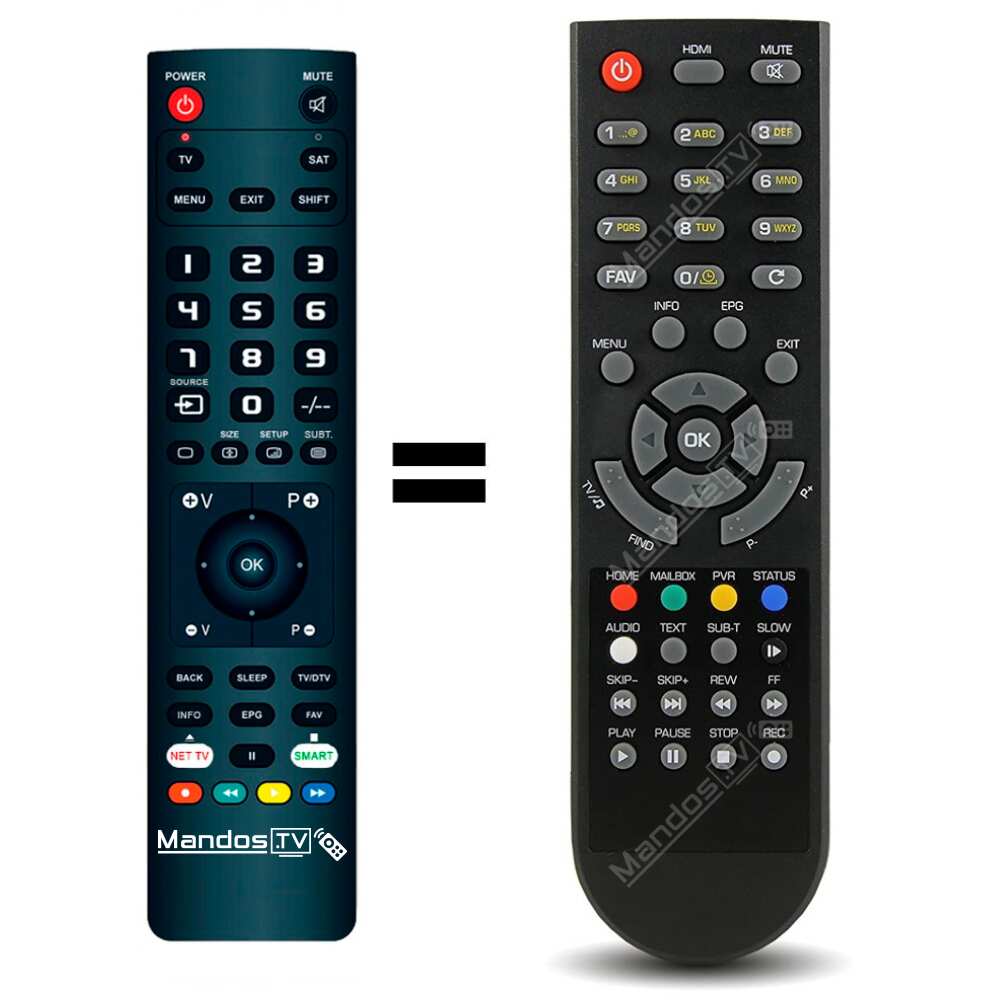 ᐅ Mando a distancia TDT / Satélite OPTICUM 【RCU-012】