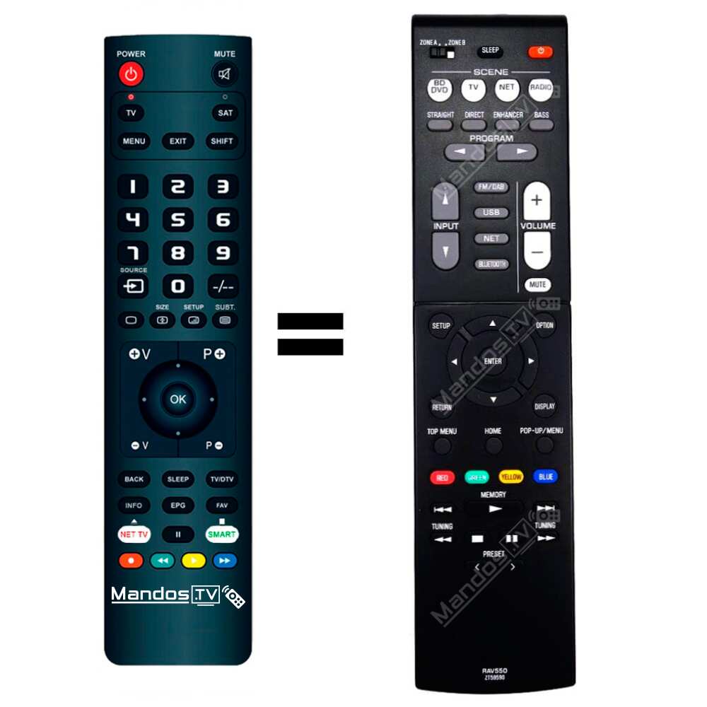 ᐅ Mando a distancia HIFI YAMAHA 【RX-V481D】