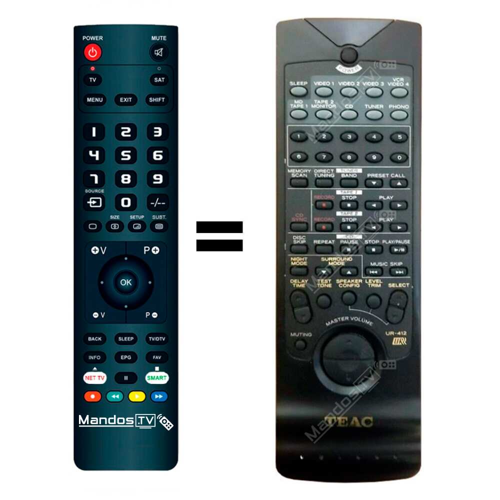 ᐅ Mando a distancia HIFI TEAC/TEAK 【AG-D9100】